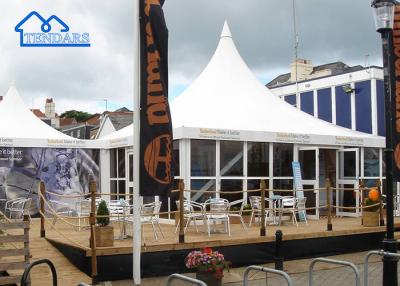 China Custom Steel Aluminum White PVC Garden Pagoda Marquee Tent for sale