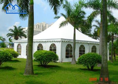 China 5x5 Aluminum Alloy Structure Outdoor White Pvc Canopy Marquee UV Resistant Pagoda Tent for sale
