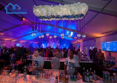 China Large Wedding Aluminium Arcum Tents White Waterproof With Glass Wall Marquee Heavy Duty For Sale for sale