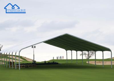 Cina Cornice di alluminio per esterni Struttura robusta Copertura industriale in PVC Tenda curva in vendita