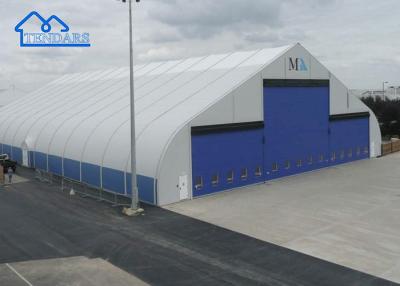 Cina Cornice di alluminio per esterni Struttura robusta Copertura industriale in PVC Tenda curva in vendita