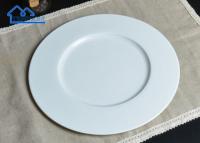 China 13 Inch Modern Round White Party Plates Plastic PS Eco Friendly Wedding Event Decoration for sale