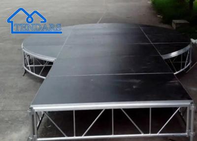 China Custom Aluminum Cheap Portable Stage, Concert Stage With Curtain Packed By Flight Case for sale