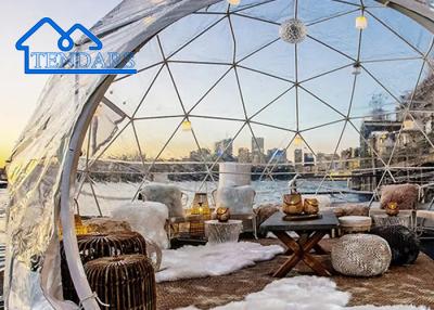 China Bubble House With Steel Frame Dining Outdoor,16ft Round Trampoline ,Inflatable Dome Glamping Tent For Sale for sale