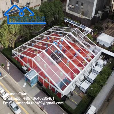 中国 現代のカスタマイズされた色 大型ハイアング 品質 ファッション マークイ 透明 結婚式パーティー テント 販売 販売のため