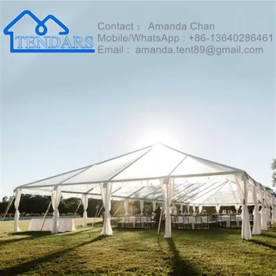 中国 Aluminum Permanent Waterproof PVC Coated Transparent Marquee Wedding Party Tent For Sale 販売のため