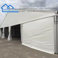 China Big Customized Warehouse A-Frame Temporary Structure Industrial Storage Tent 850gsm for sale
