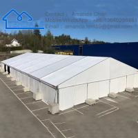 China Big Customized Warehouse A-Frame Temporary Structure Industrial Storage Tent 850gsm for sale