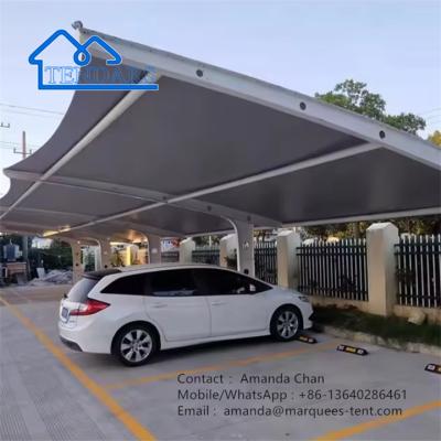 Εξωτερική μεγάλη αδιάβροχη PVDF τέντα με τεντωμένη μεμβράνη με σκιά από χάλυβα