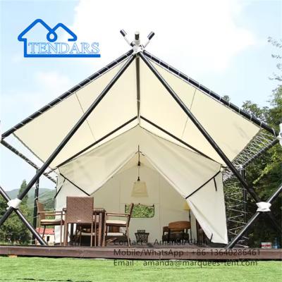 China Factory Luxury Customized New Design Safari Tent Waterproof Resort Tent Canvas for sale