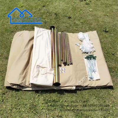 China Waterproof Outdoor Safari Glamping Canvas Tent For Awning Rain Cover Tent for sale