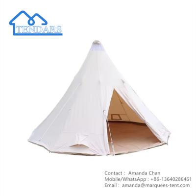 Cina Tenda da albergo di lusso Glamping impermeabile in cotone con ventola per tende di famiglia all' aperto in vendita