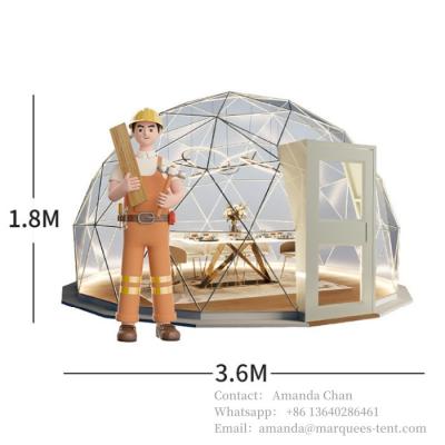 China White Or Customized Color 6x6m Custom Made Hotel Luxury Resort Tents For Glamping for sale