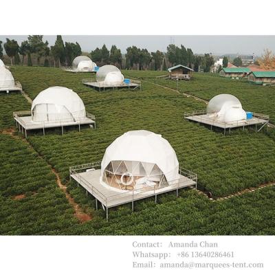 Cina Alta sicurezza in plastica gonfiabile trasparente Glamping Cottage Giardino Cupola di bolla Campeggio Hotel tenda in vendita