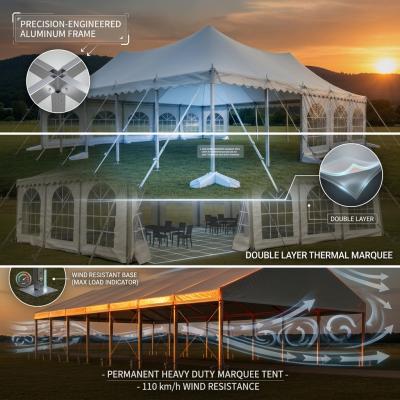 China Product-Launch Party Marquee Tents A-Frame Waterproof ABS Solid Wall Panel Event Canopy Structure for sale