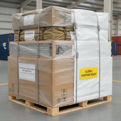 China Export Grade Container Loading Party Marquee Tent Complete Packaging System Fumigated Pallet Global Shipping Ready for sale