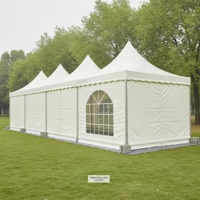 China Premium 650g PVC Coated Polyester Sidewall Party Marquee Tent Panel System UV Stabilized European Event Canopy Structure for sale