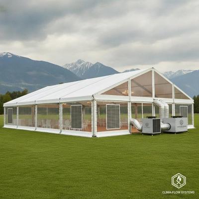 China HVAC Climate Control Integration Party Marquee Tent Heating Cooling System Ready European Year Round Event Canopy Structure for sale