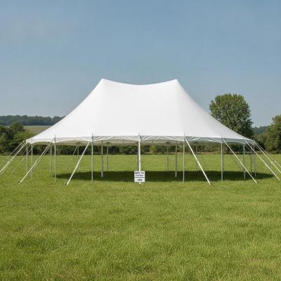 China Classic High-Peak Pole Tent American Wedding Event Canopy NFPA 701 Certified 20oz PVC USA for sale