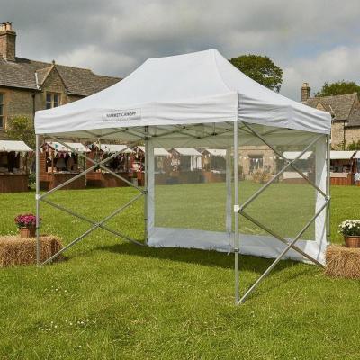 China Portable Pop Up Folding Party Marquee Tent Aluminium Scissor Frame Quick Setup UK Village Fete Market Canopy for sale