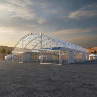 China Exhibition Trade Fair Party Marquee Tent Large Span Aluminum Structure Display Canopy Turkmenistan Market for sale