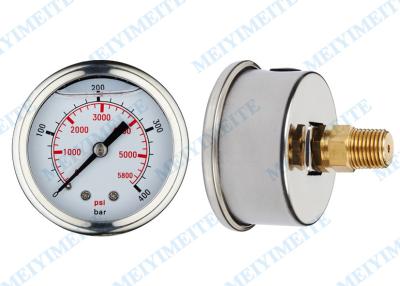 China 2 Inch Hydraulic Oil Pressure Gauge for sale