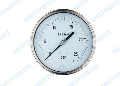China Low pressure air gauge , welding oil filled pressure gauge with shrink bayonet bezel for sale