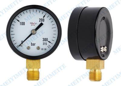 China 2 Inch black steel general pressure gauge for sale
