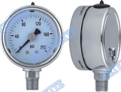 China Shockproof stainless steel pressure gauge for sale