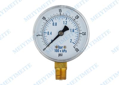 China 2.5 Inch dry pressure gauge 200 psi  conatin movement and tube , bottom for sale