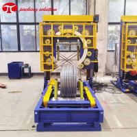 China Electric Copper Coil Packing Machine with Welding Stacking and Circumferential Labeling System 600-1200mm for sale
