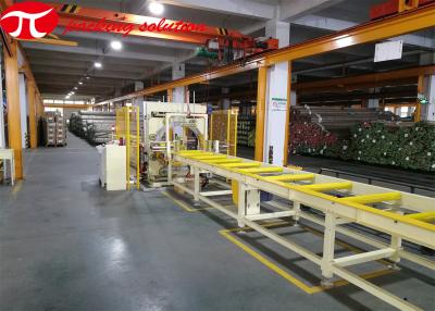 China 70r/Min Steel Tube Wrapping Machine , 2.4kw Orbital Film Steel Pipe Packing Machine for sale