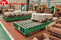 China Automatic Vertical Steel Coil Packaging Line with Stacking & Tilting System 800-1500mm OD for sale