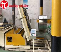 China 380V Automatic Steel Coil Packing Line with Stacking and Unloading System 4T for sale