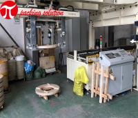 China 380V Automatic Steel Coil Packing Line with Stacking and Unloading System 4T for sale
