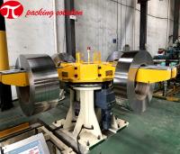 China 380V Automatic Steel Coil Packing Line with Stacking and Unloading System 4T for sale