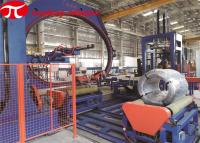 China Horizontal Steel Wire Packing Machine 800-1500mm Width Electrical Coil Stretch Packaging Machine for sale
