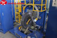 China Vertical Orbital Stretch Wrapper 610mm ID Motorcycle Tyre Compound Paper Wrapping Machine for sale