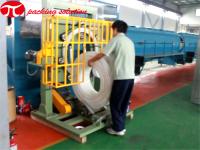 China HDPE Horizontal Coil Packaging Machine Rubber Hose Wrapping Machine 1.0kw 380V for sale