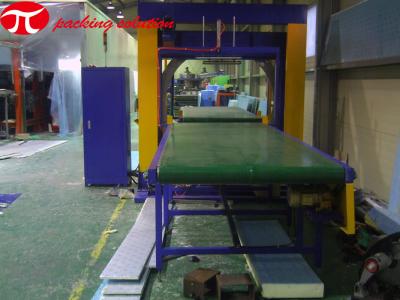 Cina Acciaio di legno del bordo di allungamento di pellicola d'imballaggio di controllo orizzontale dello SpA & macchina imballatrice della bobina di rame in vendita