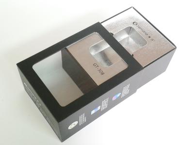 China Matt Lamination Rigid Gift Boxes, Drawer Coated Paper Box For Electronics Packaging for sale