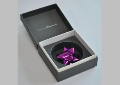 China Black Luxury Rigid Gift Boxes With Embossed Logo, Unique Printed Cardboard Gift Packaging Box for sale