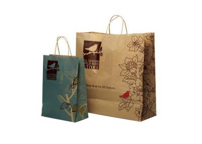 China Elegant Craft Paper Packaging Bags, Custom Printed Paper Hand Bag For Promotion for sale