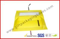 China Foldable Offset Printed Rigid Gift Boxes With Window , Magnetic Flat Packing Wig Gift Box for sale
