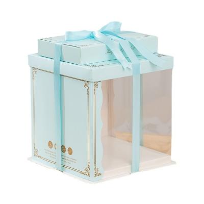 中国 Bestyleのクリア ビューの注文の印刷されたケーキ包装箱Papercard 販売のため