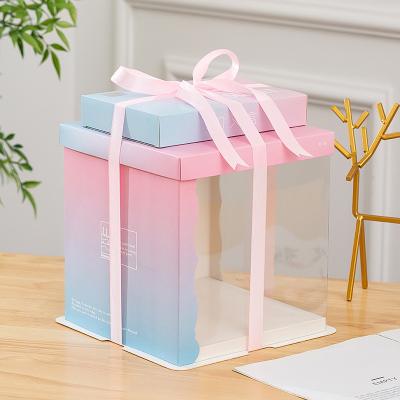 中国 Bestyleのクリア ビューの注文の印刷されたケーキ包装箱Papercard 販売のため
