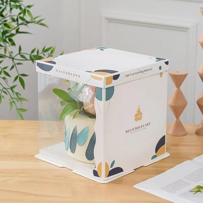 中国 Bestyleのクリア ビューの注文の印刷されたケーキ包装箱Papercard 販売のため