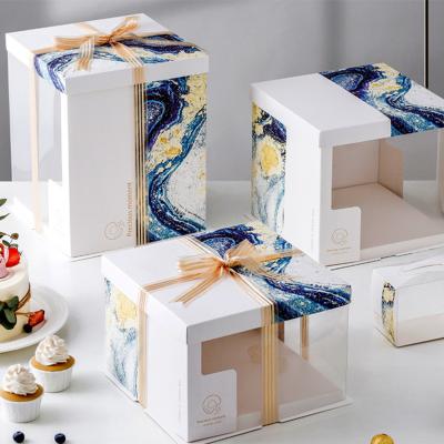 中国 Bestyleのクリア ビューの注文の印刷されたケーキ包装箱Papercard 販売のため