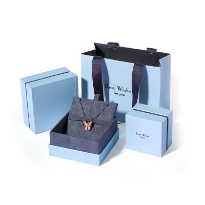 China Customized Gift Packaging Boxes CMYK 4 Color Offset Printing Jewelry Paper Box for sale