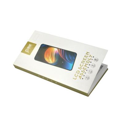 China Mobile Phone Toughened Film Electronics Packaging Box Book Flip Color Box for sale